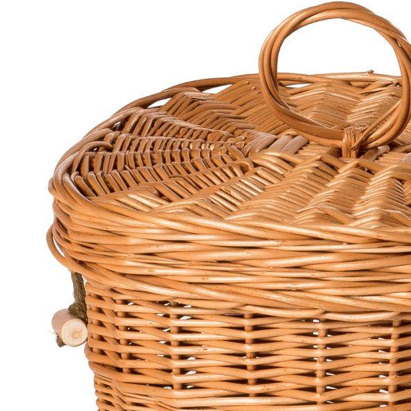 Willow Fern Ashes Casket | Handcrafted Natural Willow | ThinkWillow